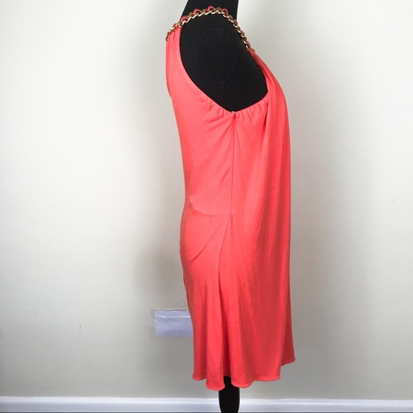 Sky | Dresses | Sky Gold Chain Halter Dress M | Poshmark